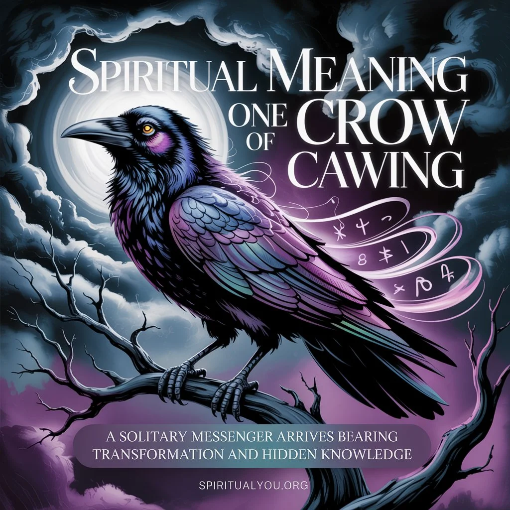 One Crow Cawing: Spiritual Meanings And Messages You Can't Ignore